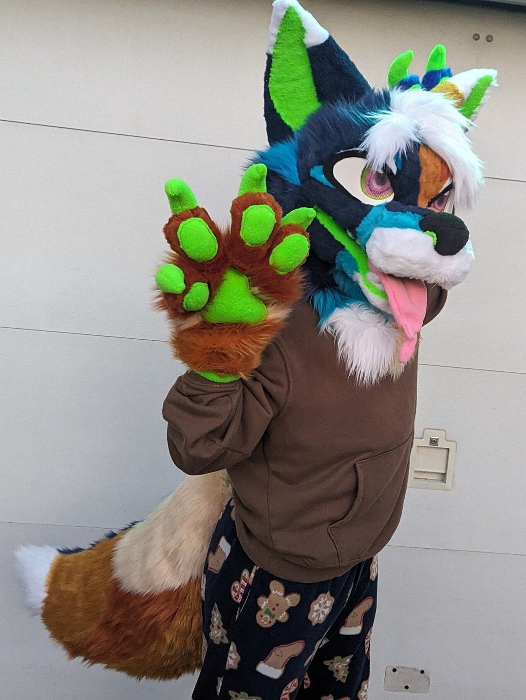 Blue and Brown Wolf Fursuit Mini Partial - Etsy Australia