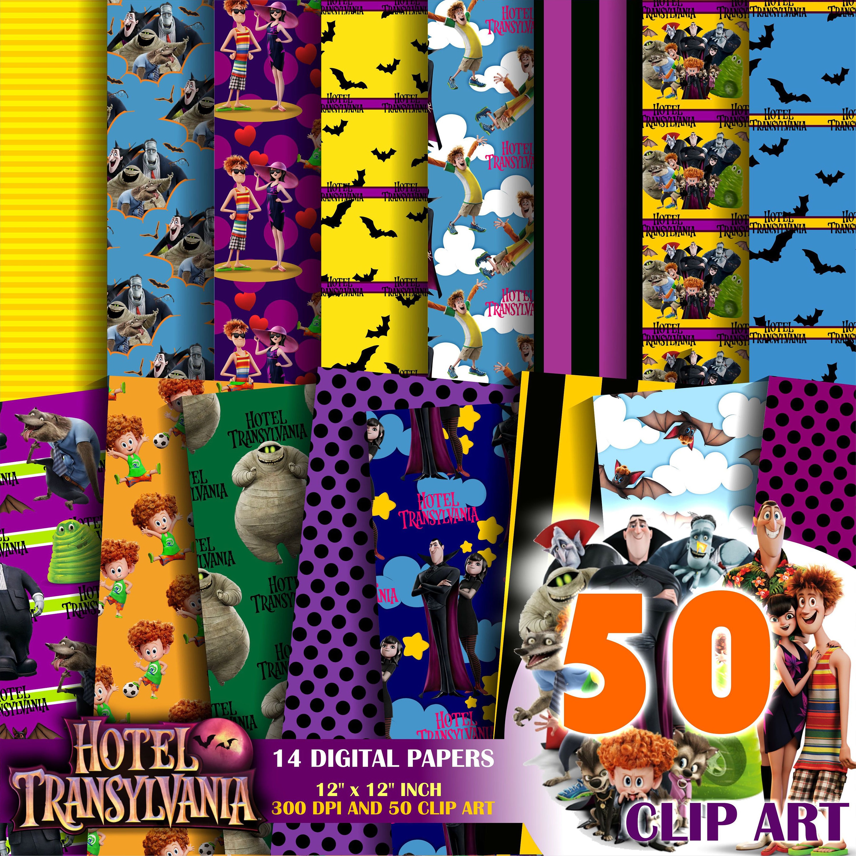 Hotel Transylvania Backgrounds, Craft, Scrapbook, Cartoon Background ...