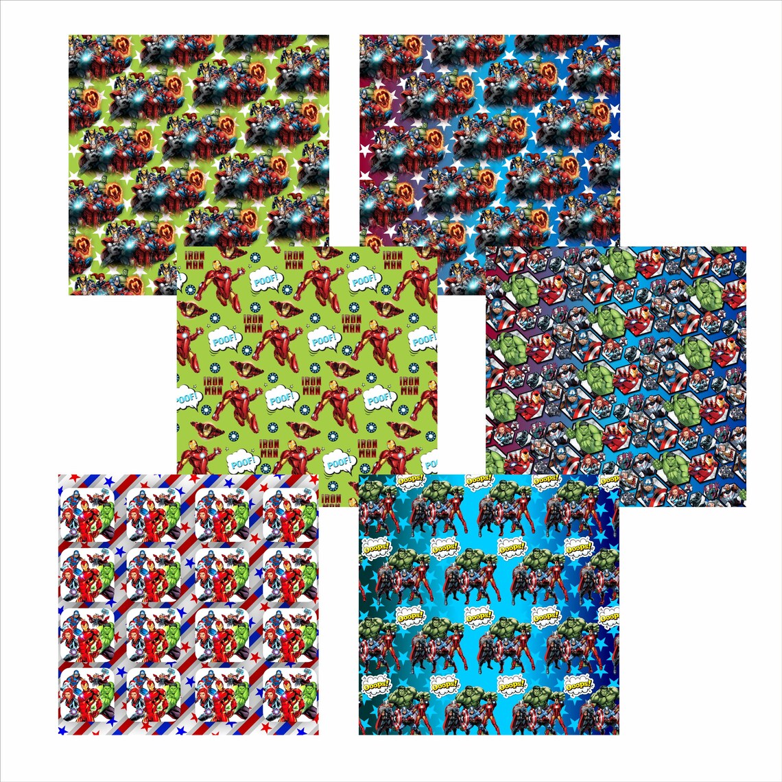 Avengers Clipart: Super Hero Digital Paper Pack (JPG) - Etsy