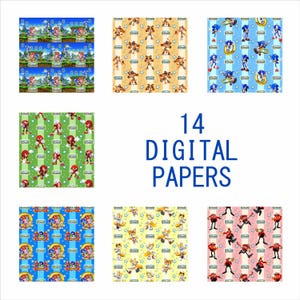 Sonic Clipart & Digital Paper: Classic Games Graphics (JPG, 300 Dpi) - Etsy