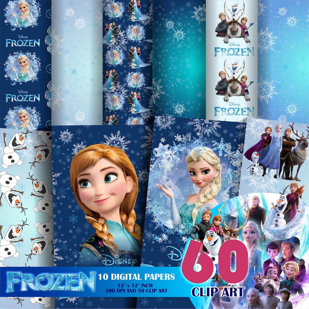 Frozen 2 Digital Paper: Anna, Elsa Backgrounds (JPG Files) - Etsy