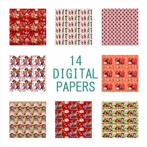 Turning Red Digital Papers: 12x12 Red Panda Patterns (JPG Files) - Etsy