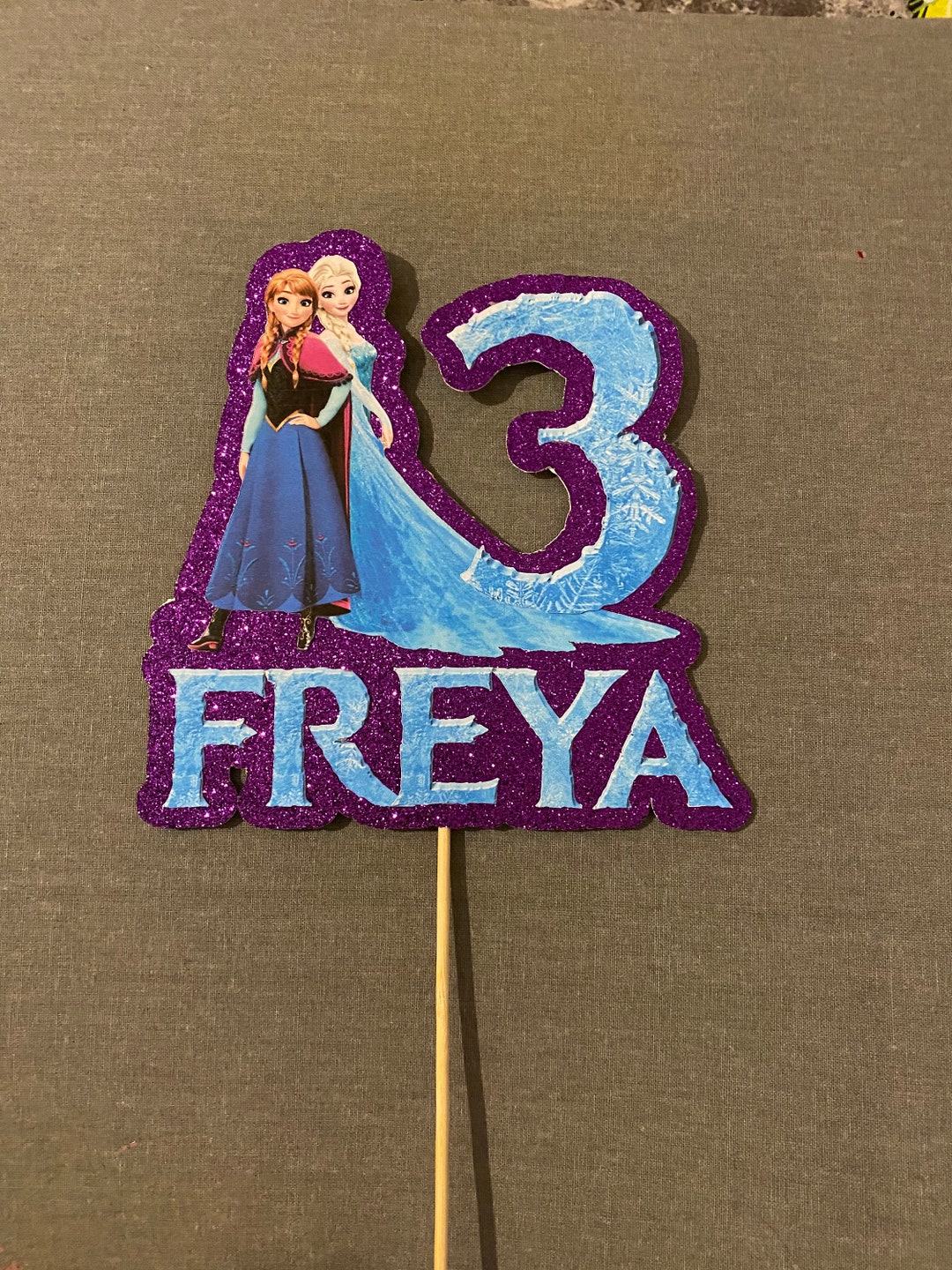Frozen Birthday Cake Topper Personalised - Etsy