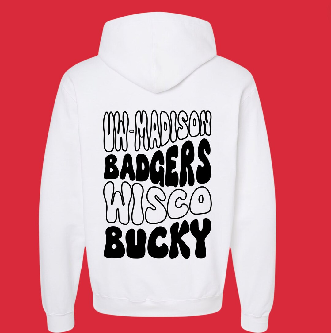 UW Madison/badgers/wisco/bucky Wavy Letter Downloadable, Print & Cut ...