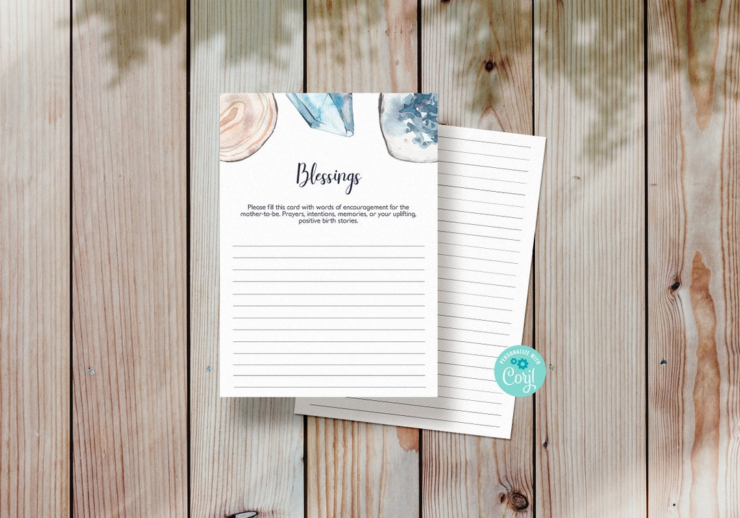 Mother's Blessing Cards, Blessing Notes, Blessingway, Crystals ...