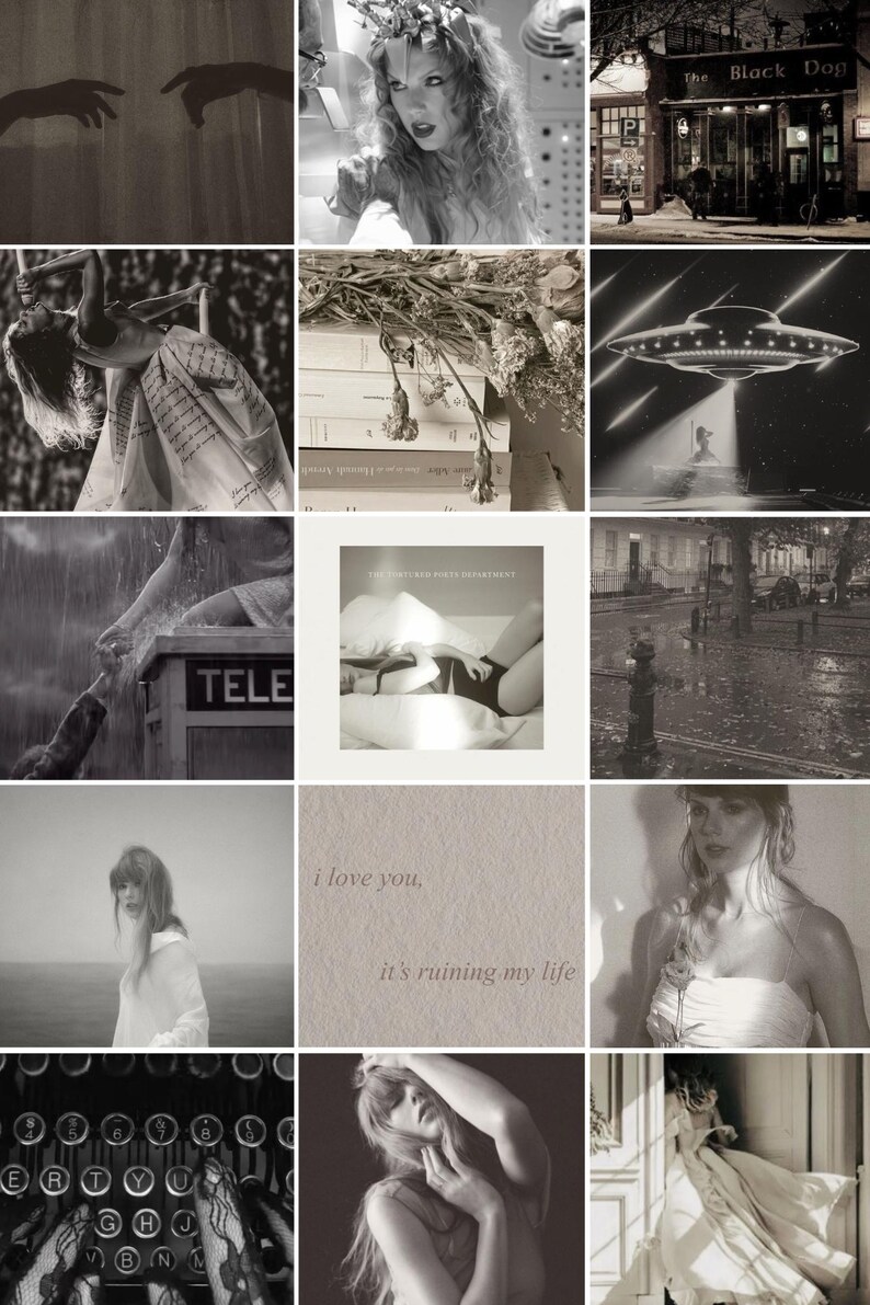 Taylor Swift TTPD Collage Poster - Etsy