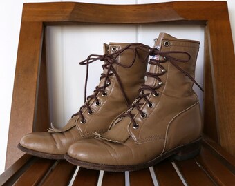 Lace up Roper Boots - Etsy