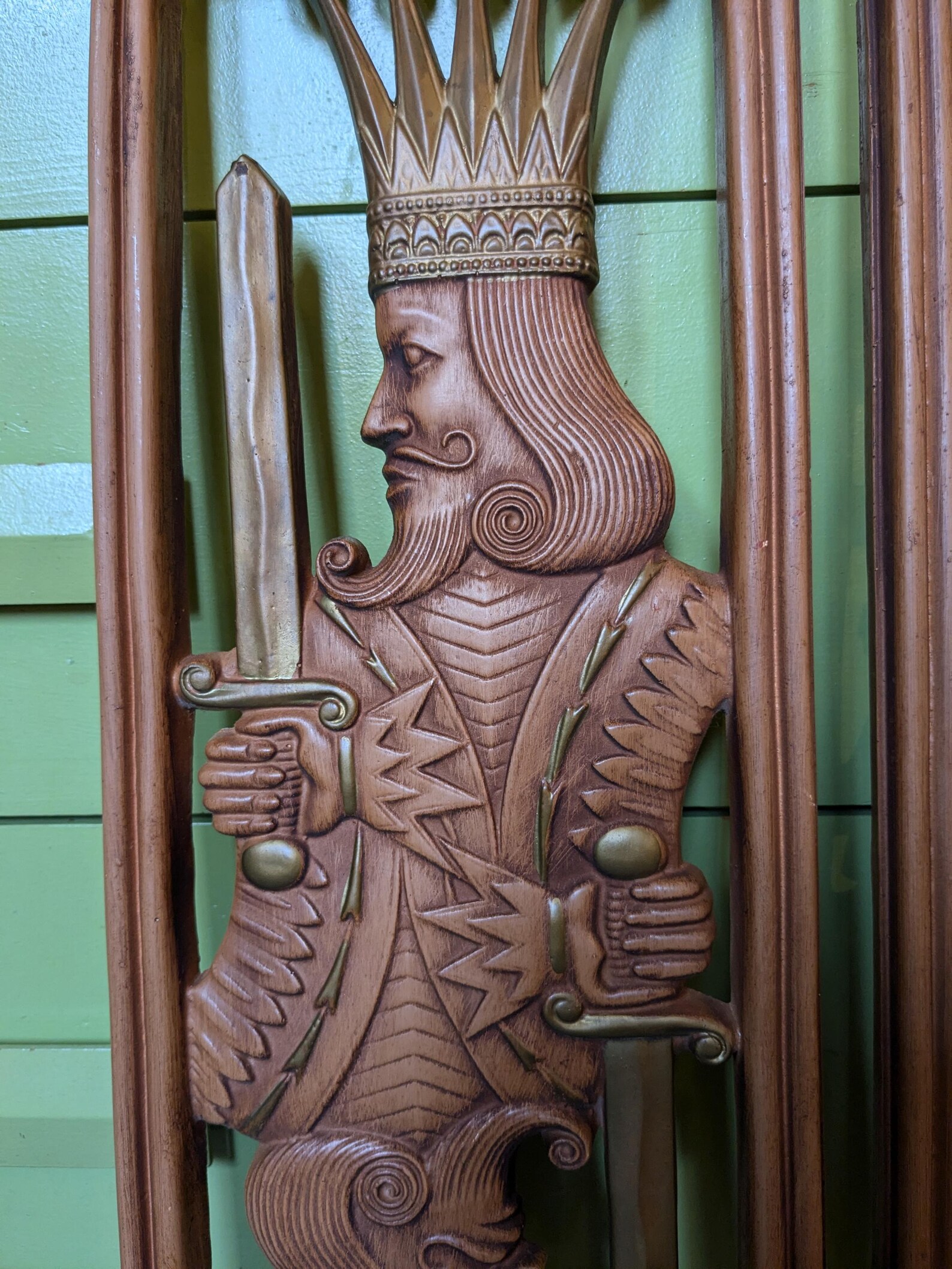 Vintage Ceramic King and Queen Vertical Wall Plaque Pair / Free US ...