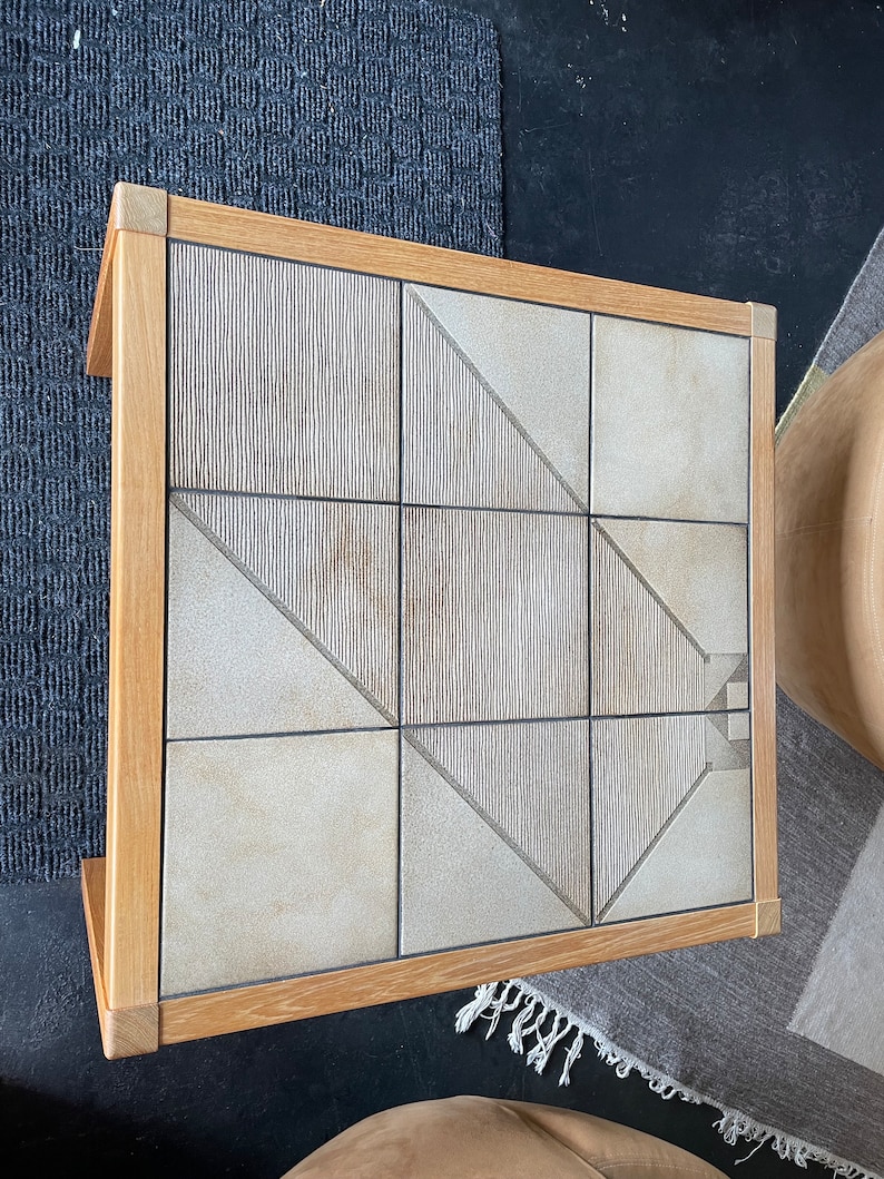 Mid Century Danish Modern Tile Top End Table / MCM Table / Mid Mod ...