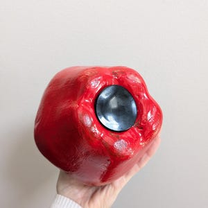 Vintage Red Cast Iron Apple Bank, Americana Decor - Etsy