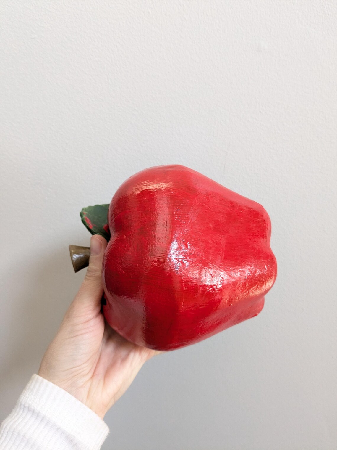 Vintage Red Cast Iron Apple Bank, Americana Decor - Etsy
