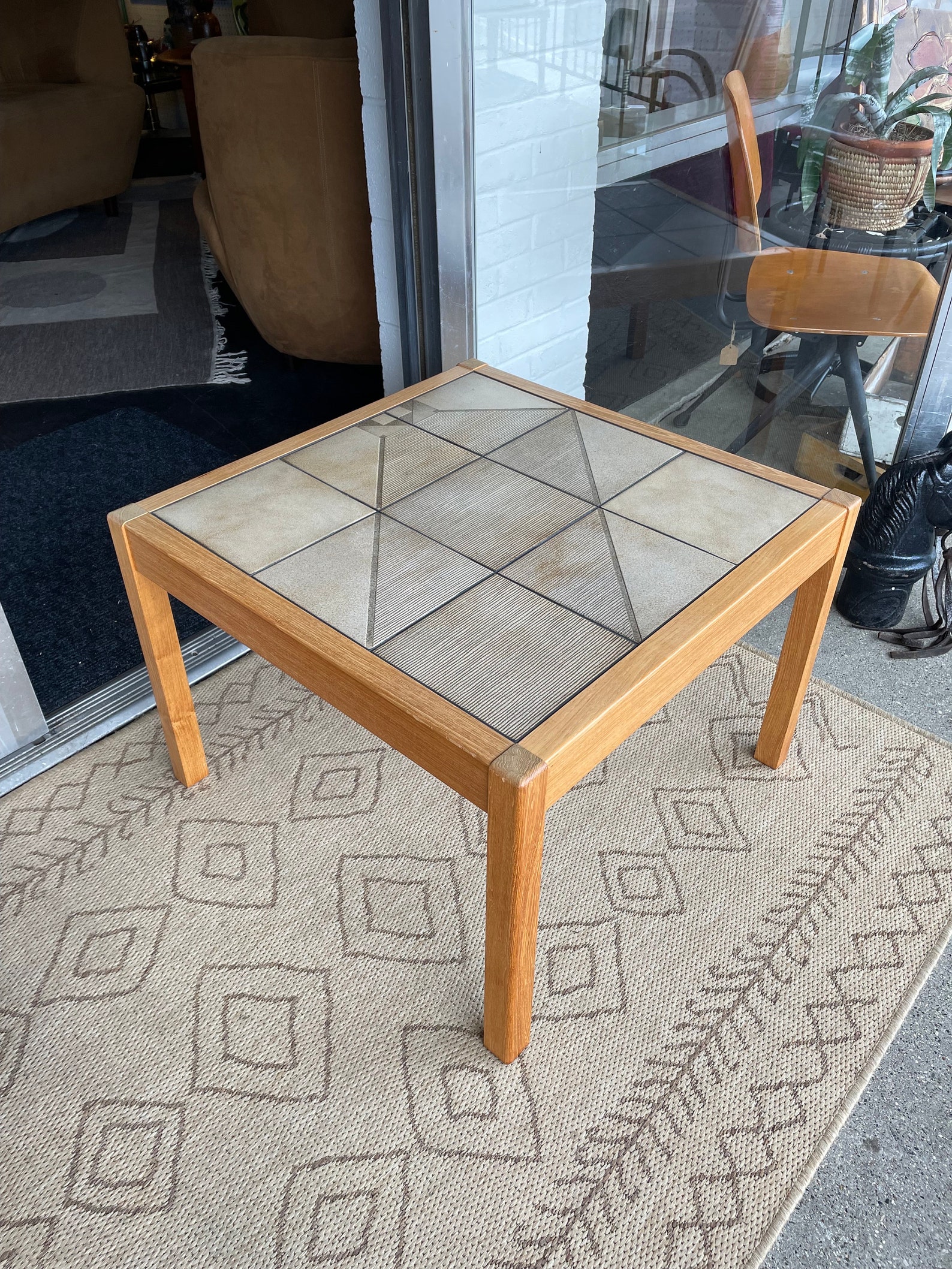 Mid Century Danish Modern Tile Top End Table / MCM Table / Mid Mod ...