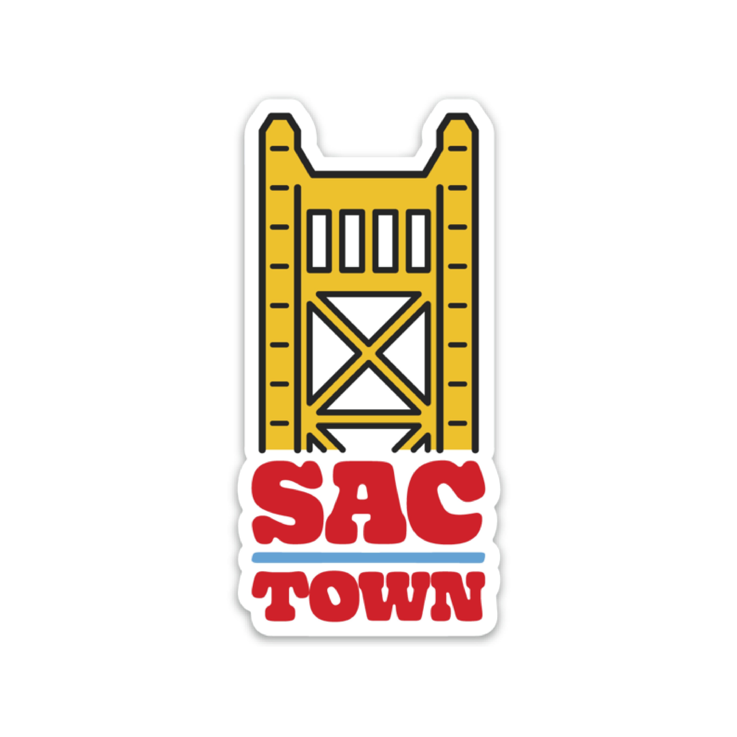 Sac Town sticker | Etsy