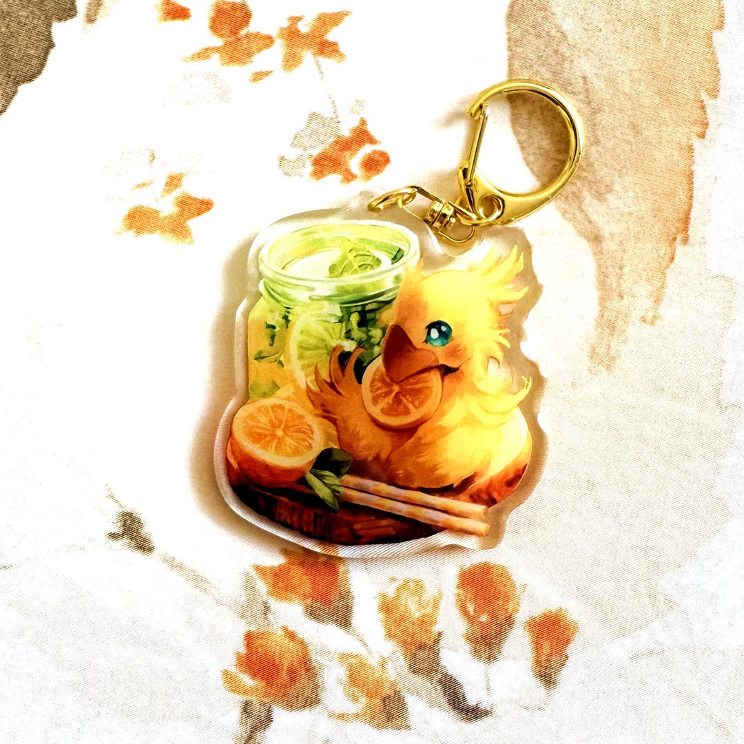 Chocobo Acrylic Keychain - Lemonade - Etsy
