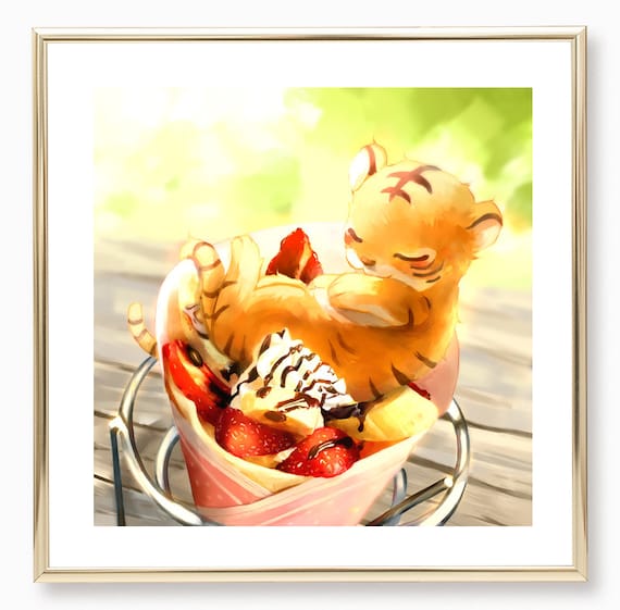 34. Fruits Basket Tiger Kisa Art Poster Japanese Crepe / - Etsy