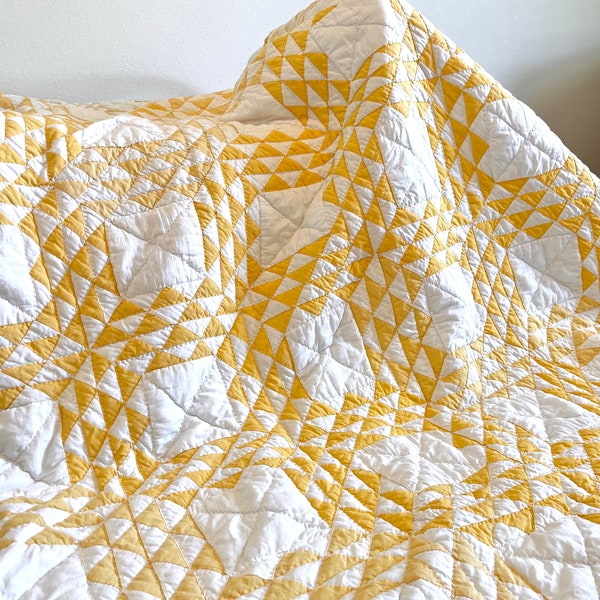 Yellow Quilt - Etsy