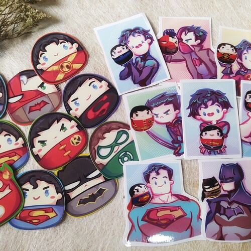 DC Vinyl Sticker Collection - Etsy