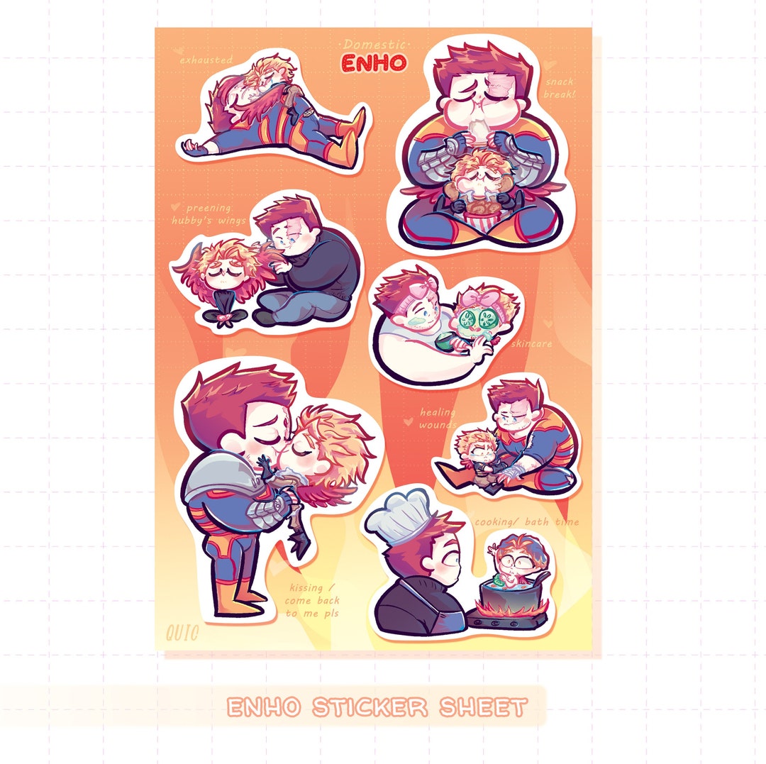 Enho / Endhawks Sticker Sheet - Etsy