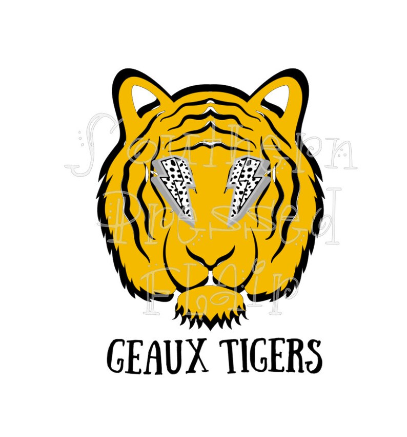 Geaux Tigers Lightning Bolt PNG, LSU, Game Day, Sublimation File - Etsy