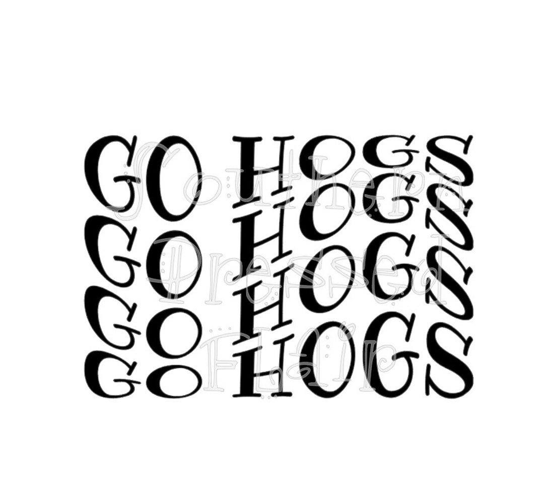 Go Hogs Wave PNG, Game Day, Sublimation File - Etsy