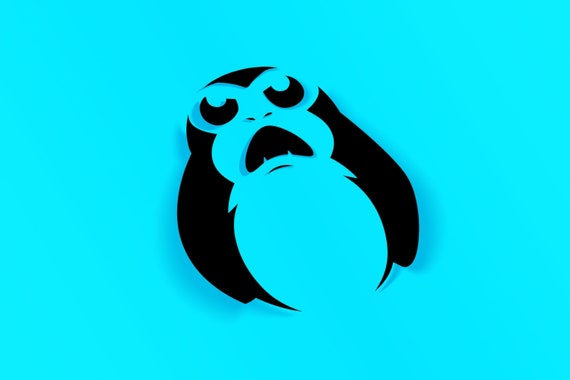 Star Wars Porg Angry Diecut | Etsy