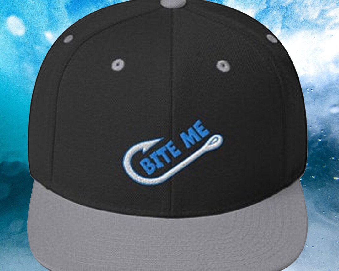 Bite Me Fishing Hat - Snapback Hat - Etsy