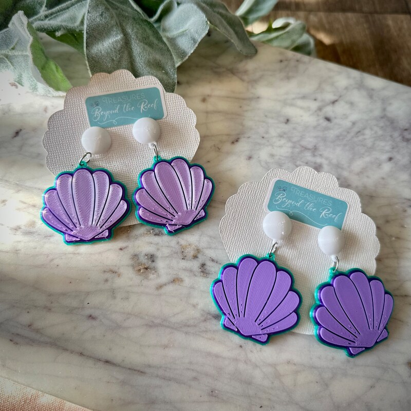 Seashell Earrings - Etsy