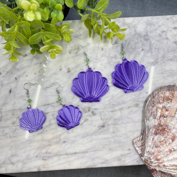 3d Printed Ariel Earrings - Etsy