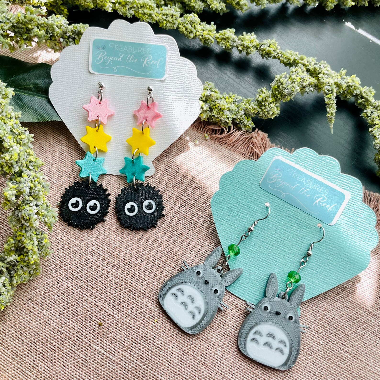 Anime Earrings Ghibli Inspired Earrings Dearest Neighbor 3d - Etsy