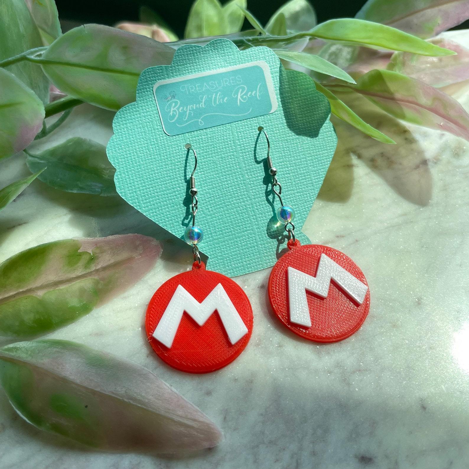 3D Printed Super Nintendo World Inspired Earrings Mario | Etsy