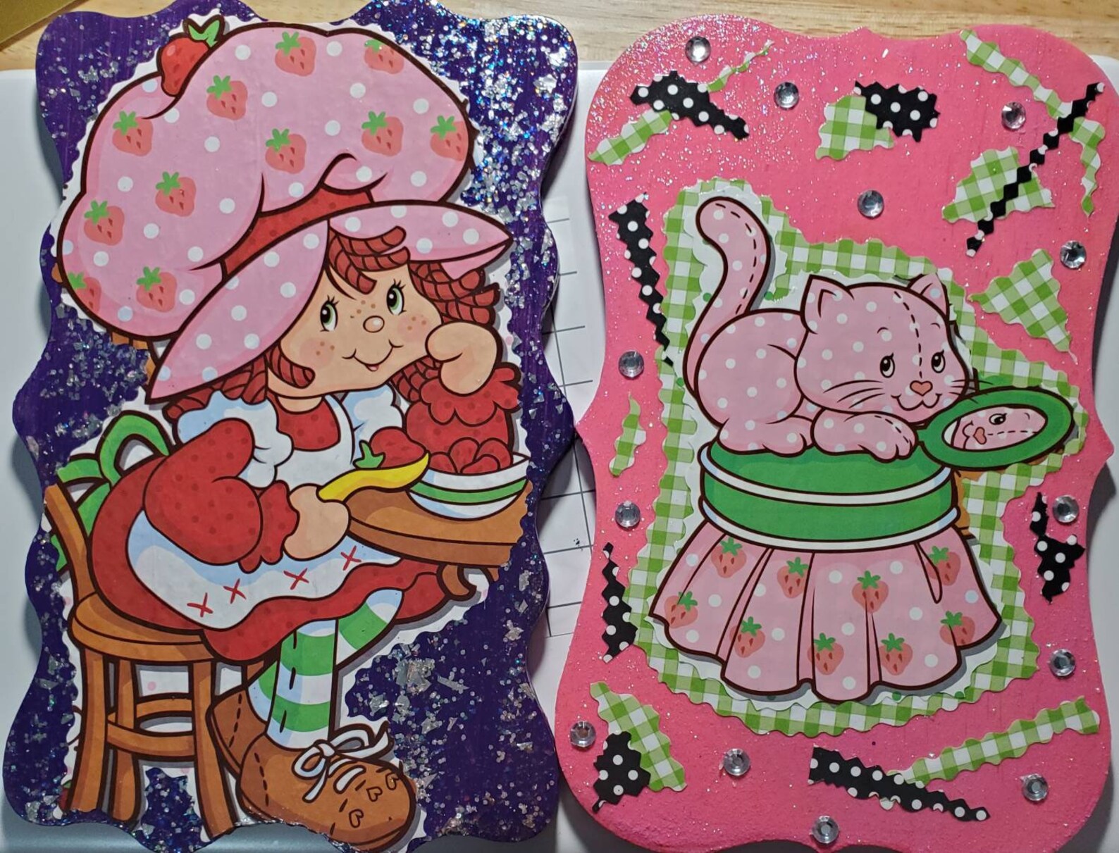 Custard/ Strawberry Shortcake/ Cat/ Pet/ Cartoon/ Picture/ Home Decor ...