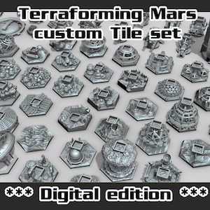 Deluxe Custom Resin Tile Set for Terraforming Mars Board Game | Etsy