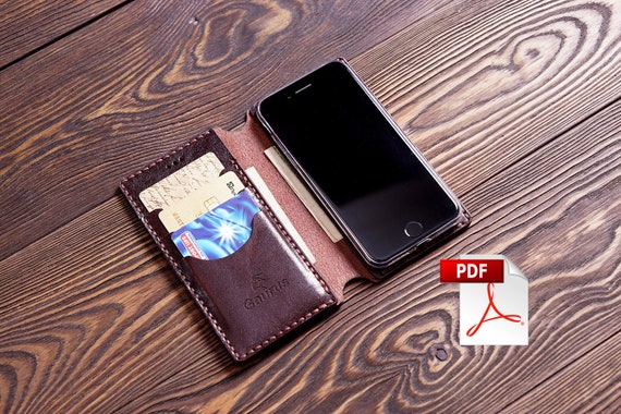 Leather Pattern PDF Pattern of Cover Iphone 6/6S Wallet - Etsy Canada