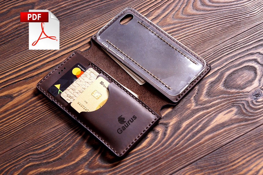 Leather Pattern PDF Pattern of Cover iPhone 8 Wallet Leather Pattern ...