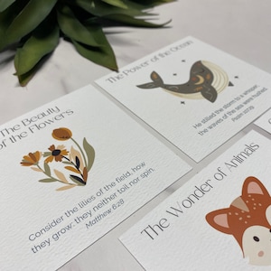 Christian Preschool Bible Verse Cards Faith Based Kindergarten ...