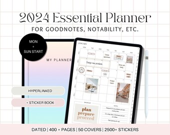Digital Planner 2024, Goodnotes Planner, iPad Planner, Notability ...