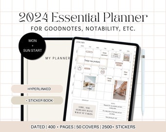 Digital Planner 2024, Goodnotes Planner, iPad Planner, Notability ...