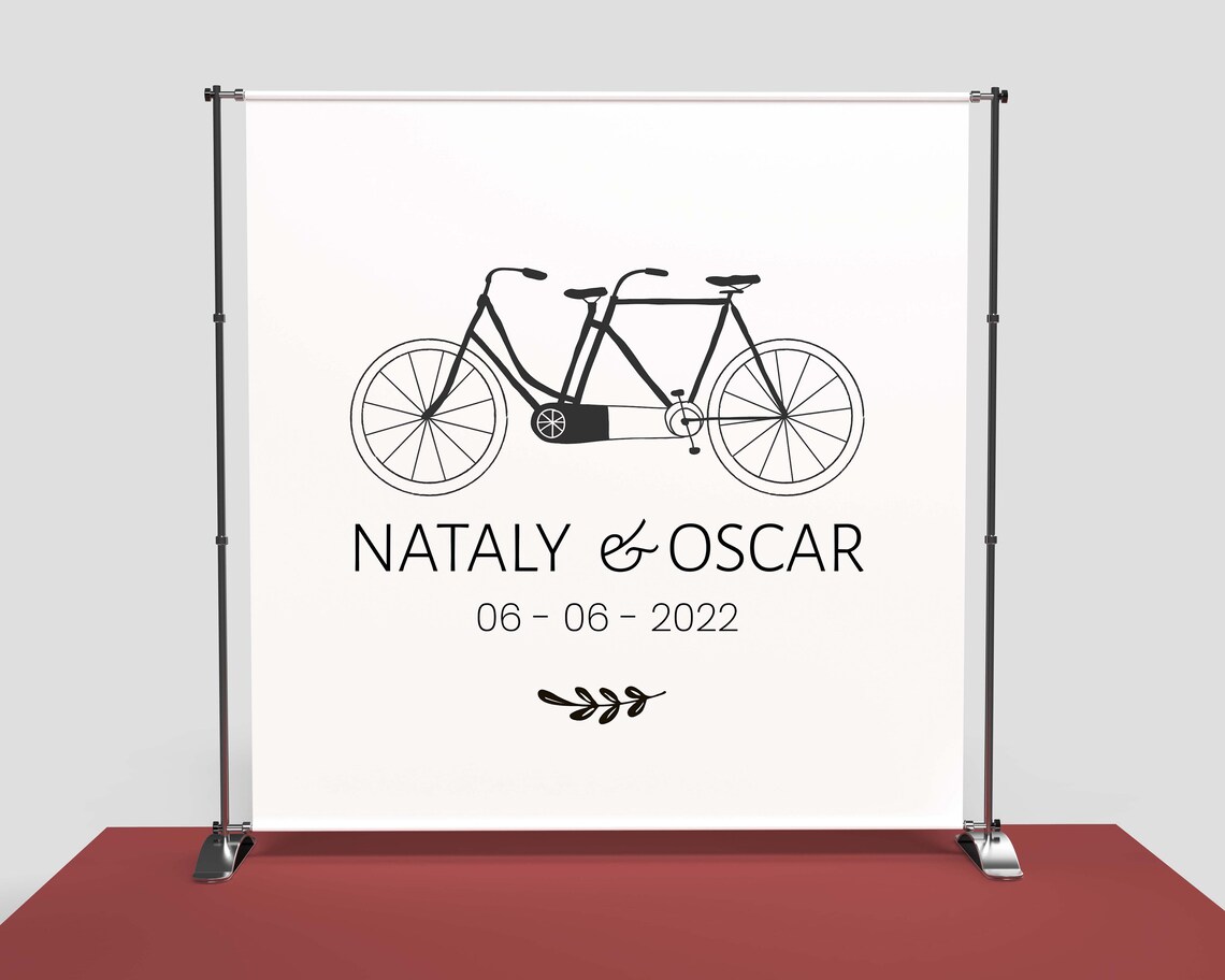Custom Wedding Step and Repeat Banner: Personalized Photo Backdrop - Etsy
