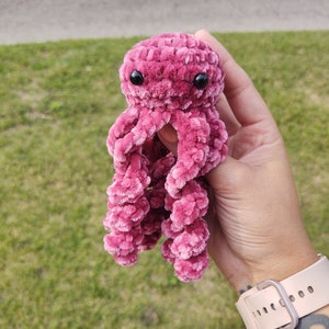 Crochet Velvet Octopus Plush - Etsy