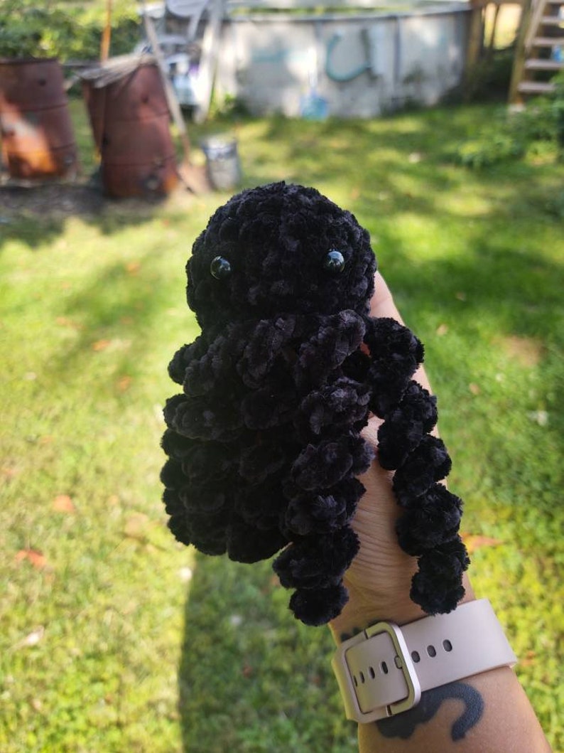 Crochet Velvet Octopus Plush - Etsy