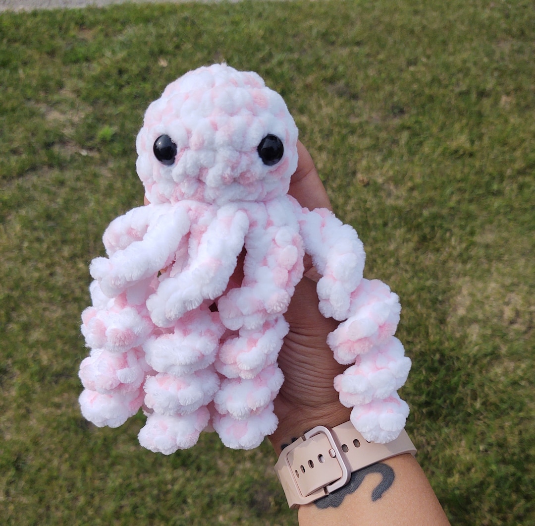 Crochet Velvet Octopus Plush - Etsy