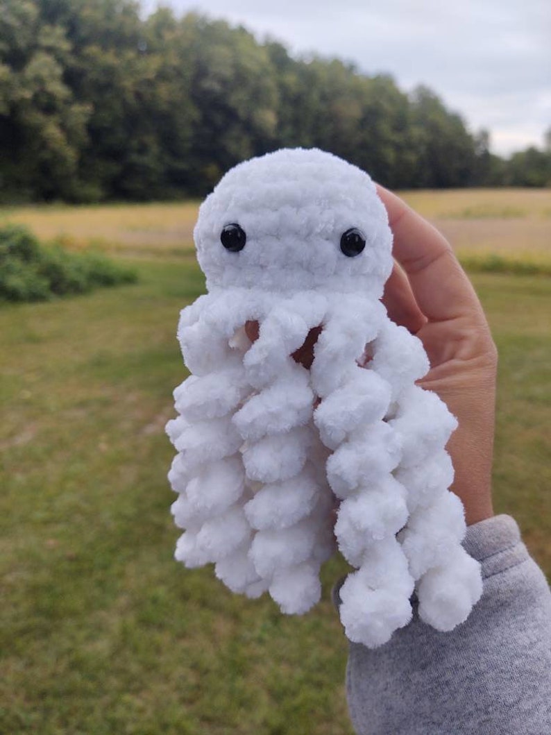 Crochet Velvet Octopus Plush - Etsy