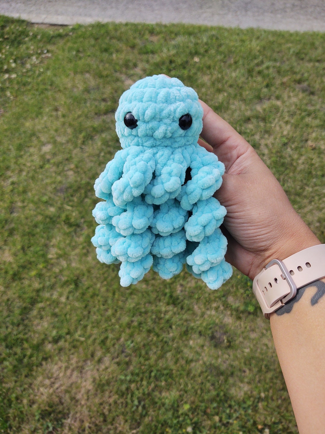 Crochet Velvet Octopus Plush - Etsy