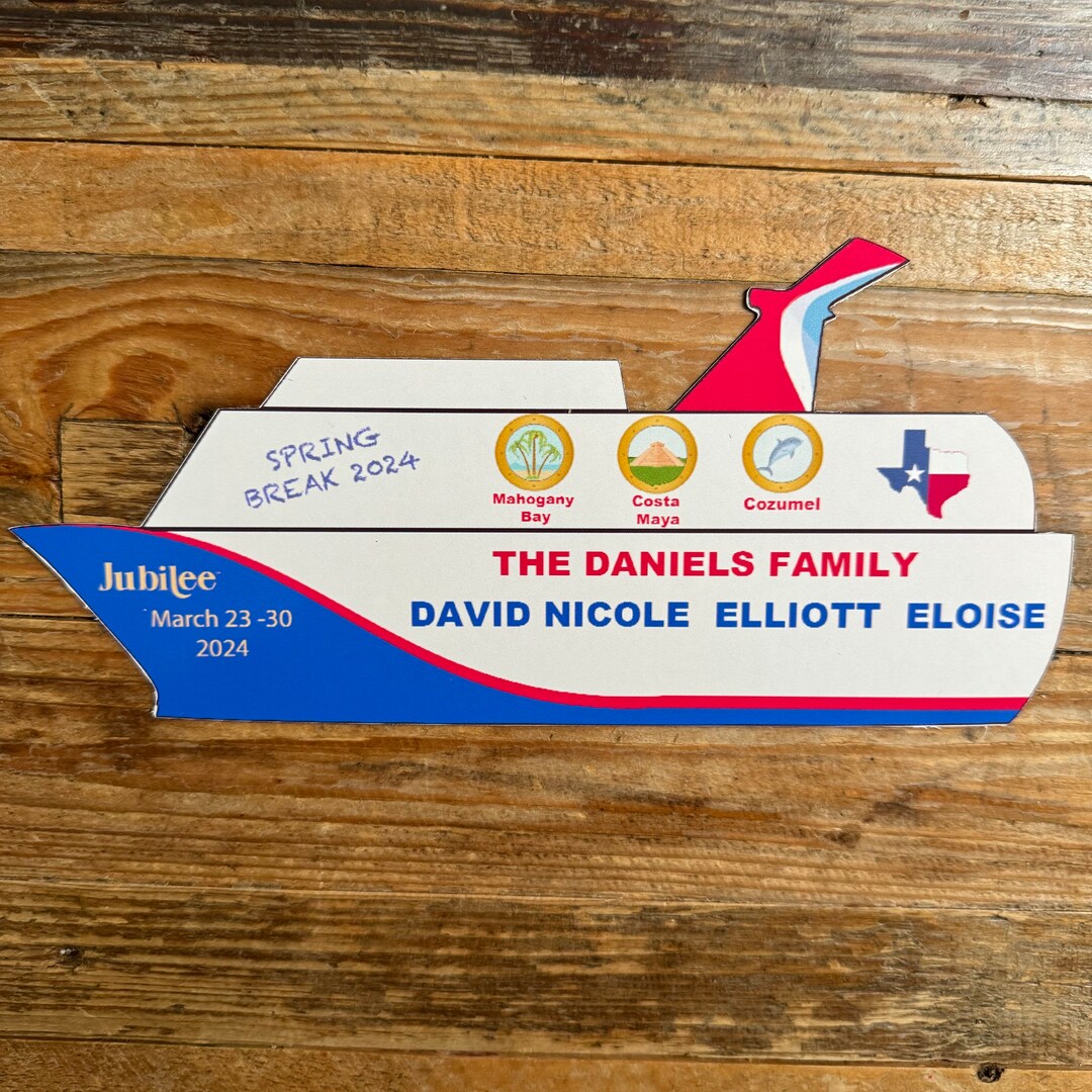 Cruise Door Magnet- Large Ship Custom / Personalized. - Etsy