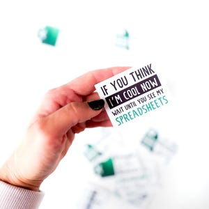 Excel Sticker Pack Set of 4, Freak in the Sheets Sticker, Laptop ...