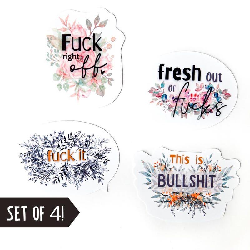 Word Stickers - Etsy