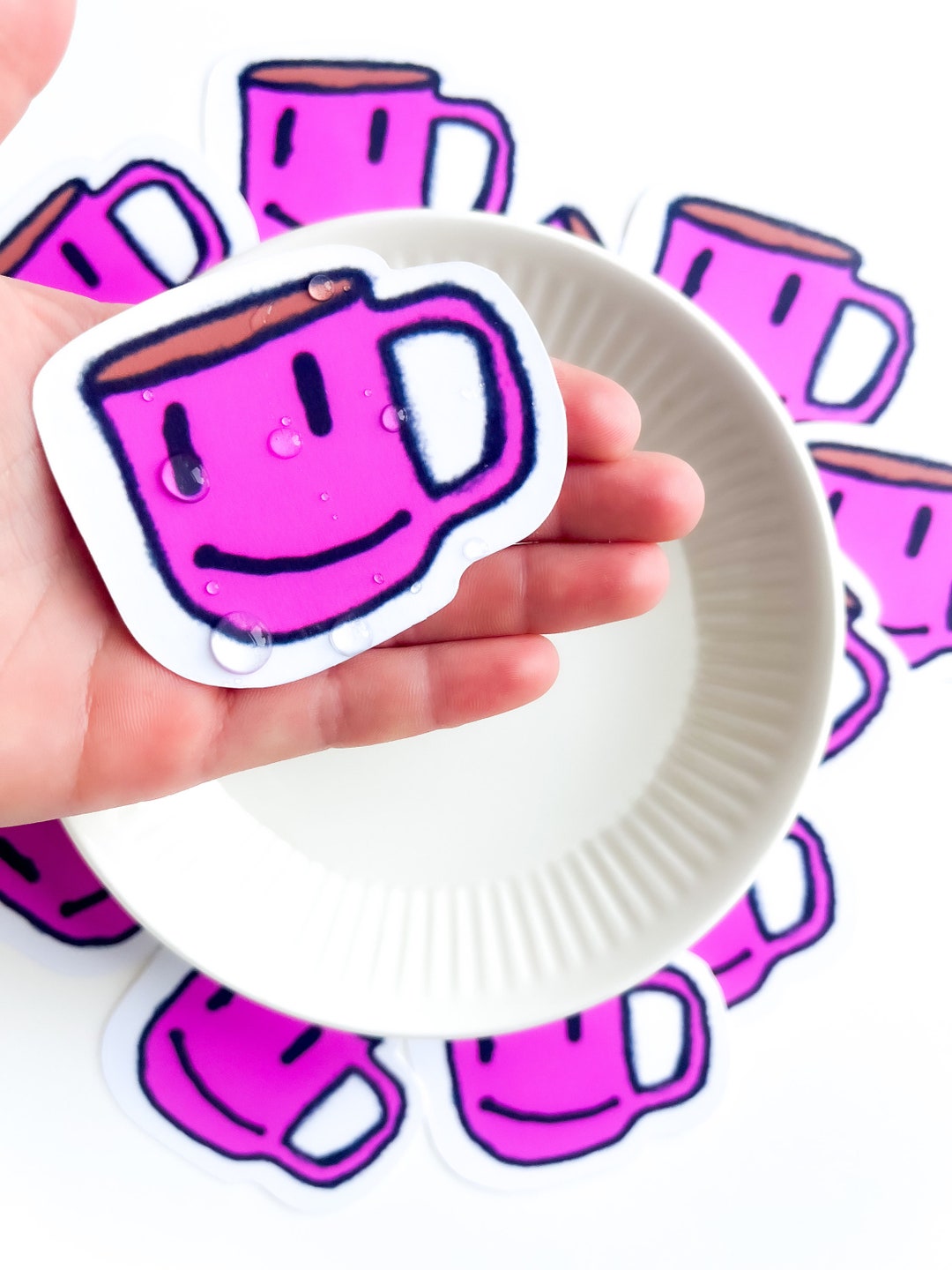 Cup Sticker, Mug, Vinyl Sticker, Coffee Sticker, Character Sticker ...