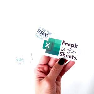 Excel Sticker Set of 4 Freak in the Sheets Retirement Gift Funny Gift ...