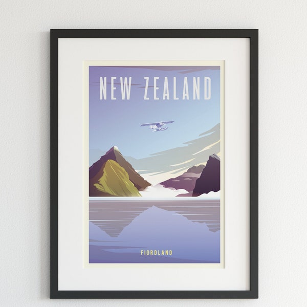 New Zealand Poster - Etsy