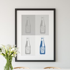 Heinz Ketchup Poster, Ketchup, Kitchen Wall Art, Kitchen Poster, Heinz ...
